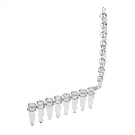 REACTION STRIP 200UL & CAP STRIP NATURAL - Laboratory Disposable Products